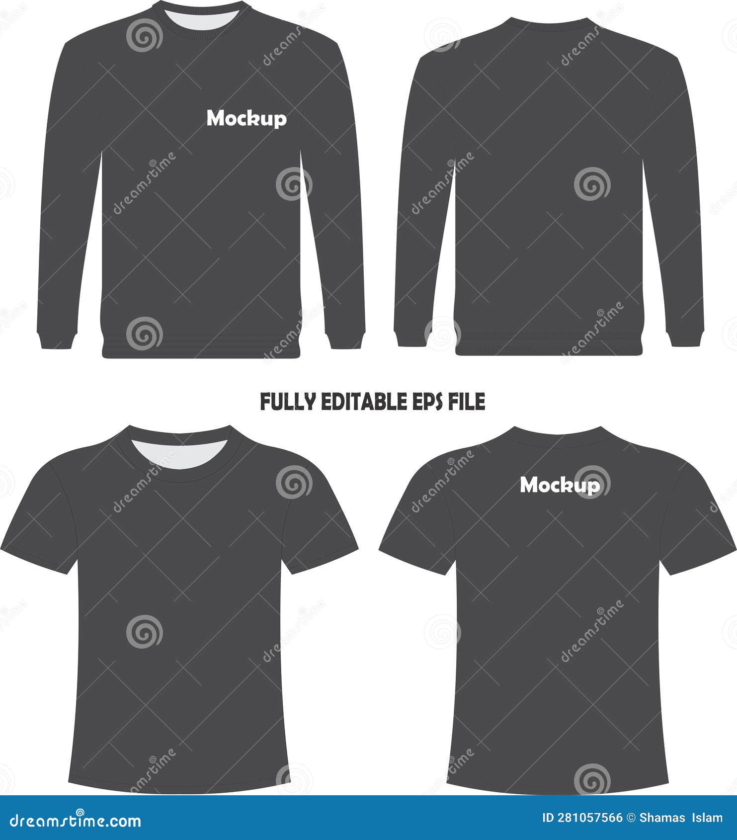 Track Jacket Mock Ups Ups Illustration Vector Stock Vector ...