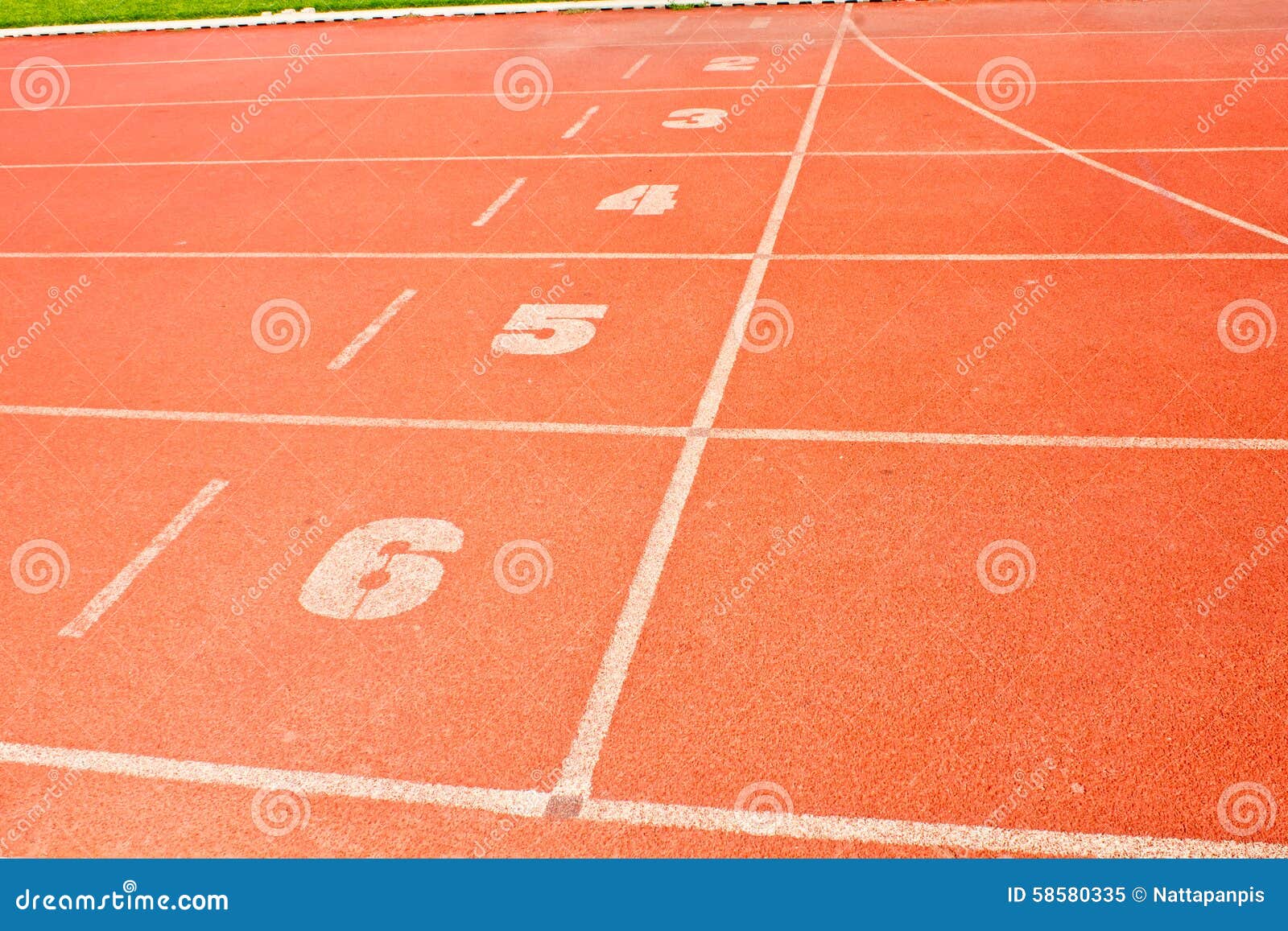 Track Lane Numbers stock image. Image of lane, athletics - 58580335