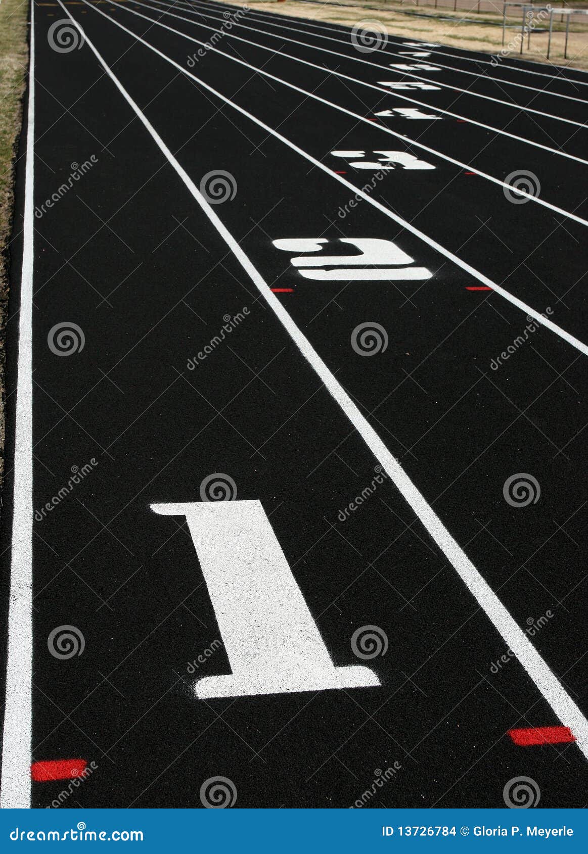Track Lanes stock photo. Image of competition, painted - 13726784