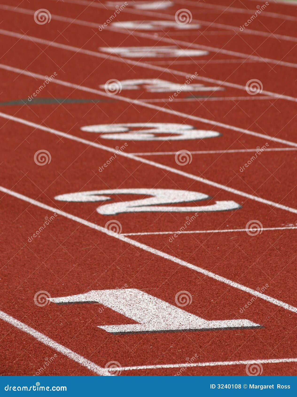 Track Lanes stock photo. Image of competition, numbers - 3240108