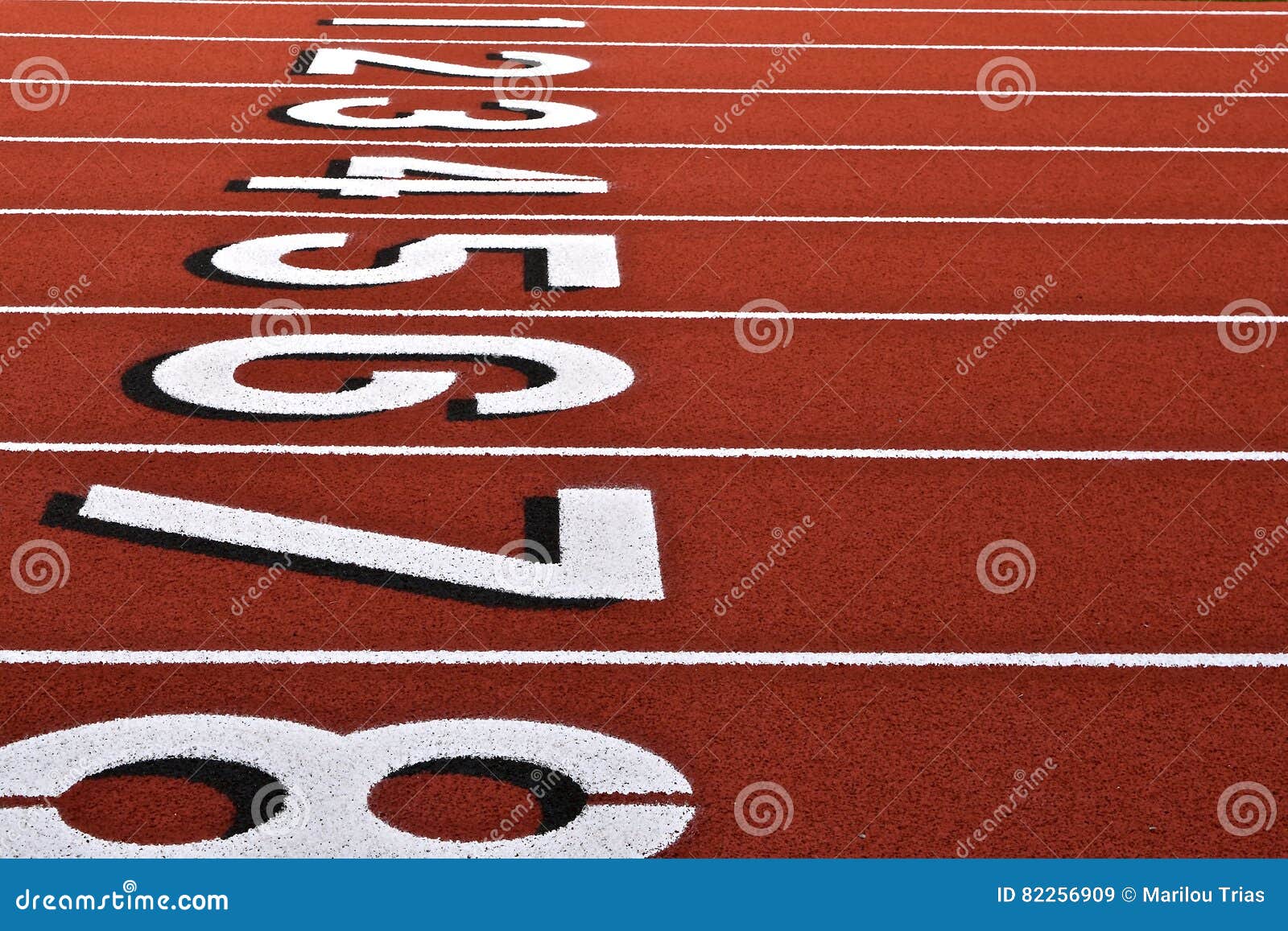 8 Track Lanes stock image. Image of board, contests, stadium - 82256909