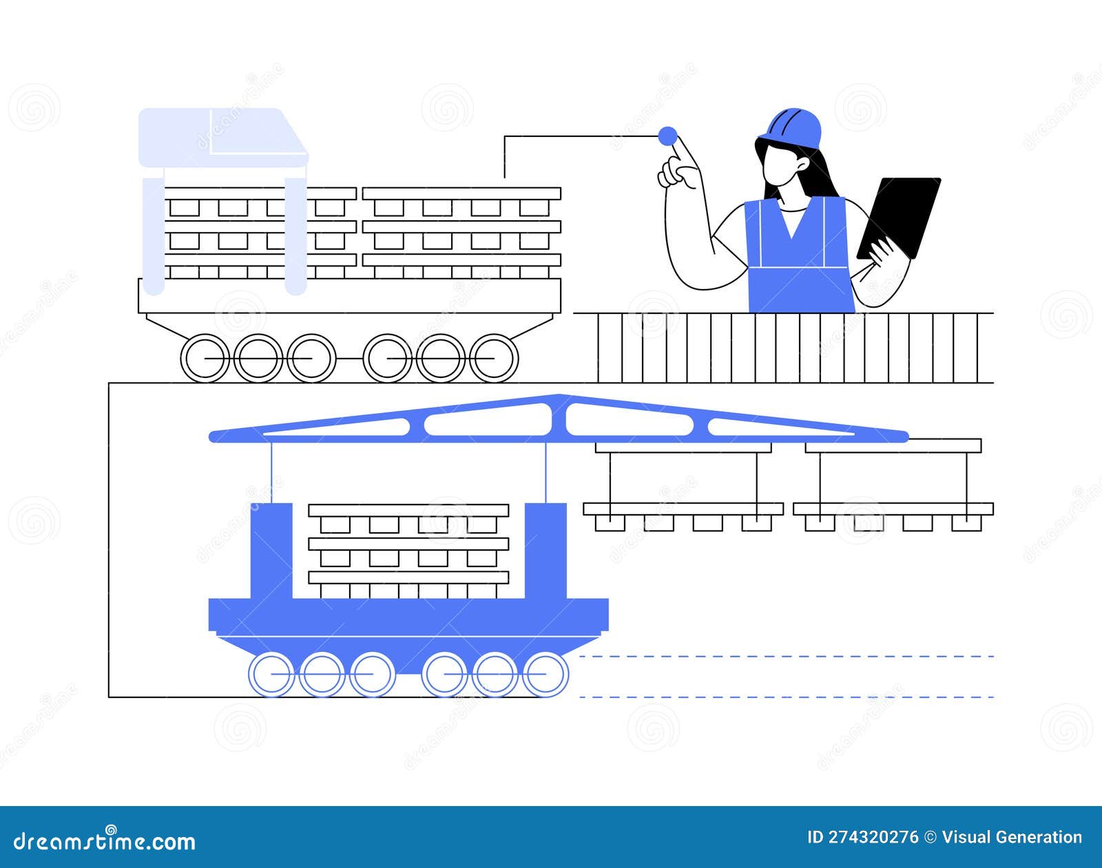 Track Laying Machine Abstract Concept Vector Illustration. Stock Vector ...