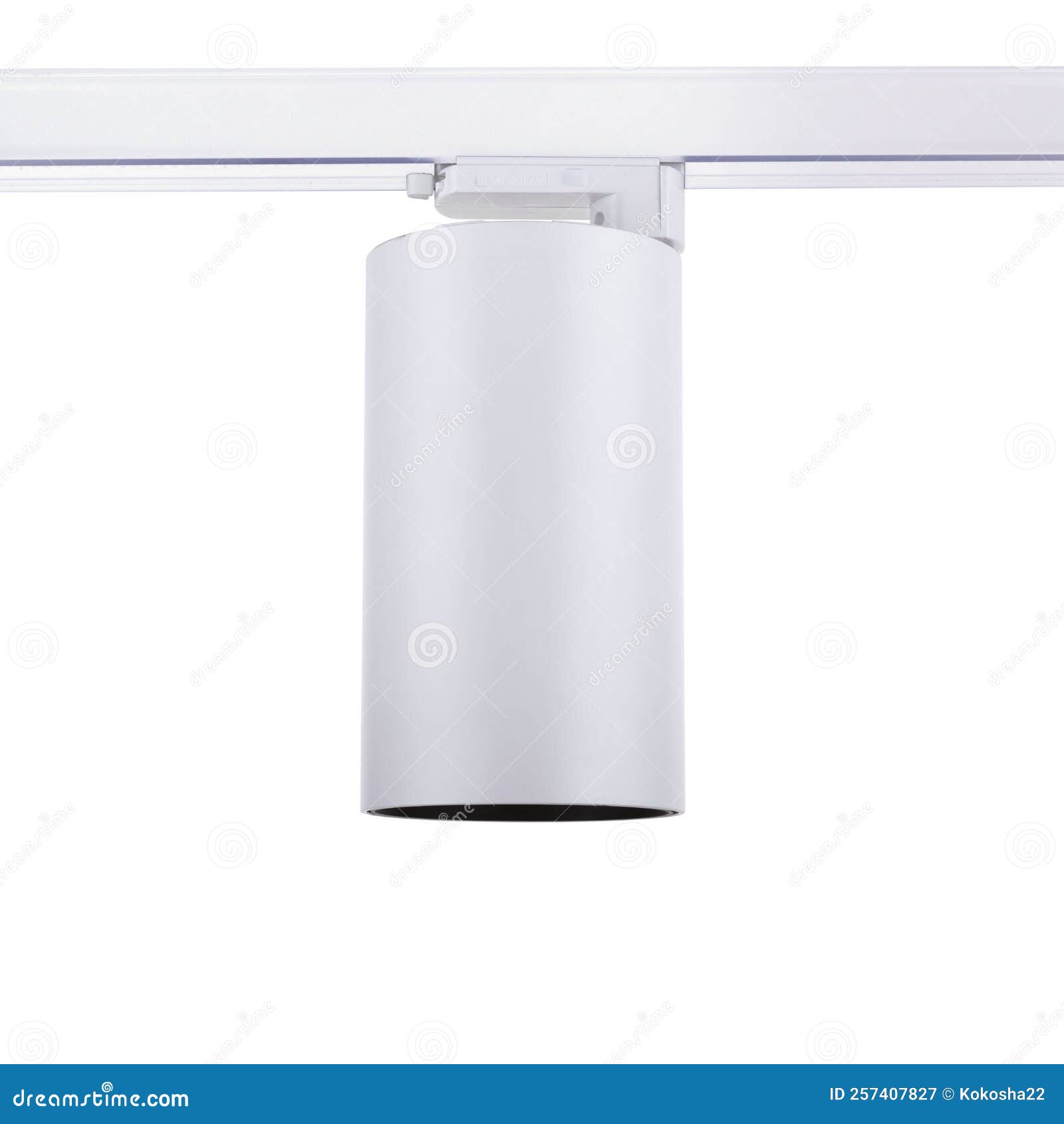 Track Lighting Isolated on a White Background Stock Image - Image of ...