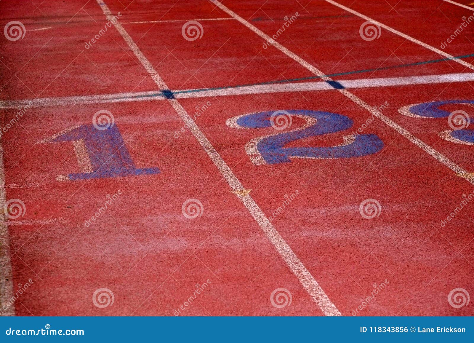 Track Lines for Running Race Stock Photo - Image of racetrack, athletic ...