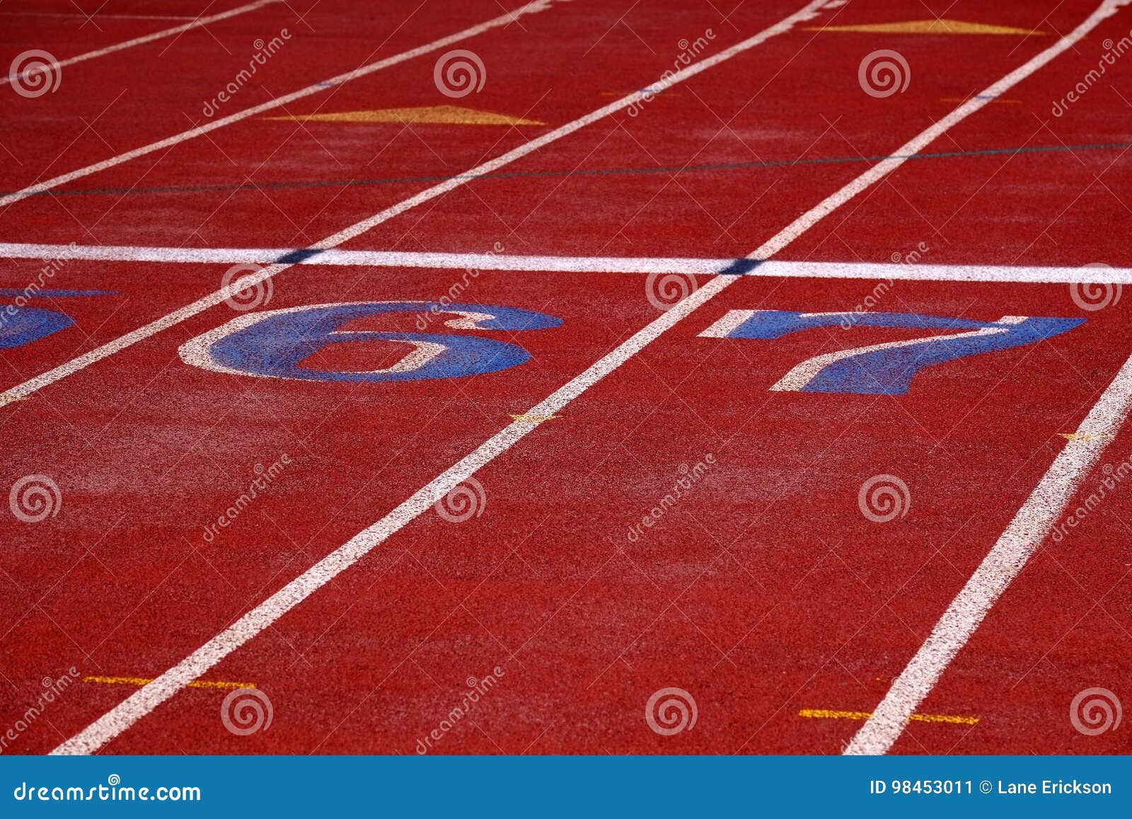 Track Lines for Running Race Stock Image - Image of background, color ...