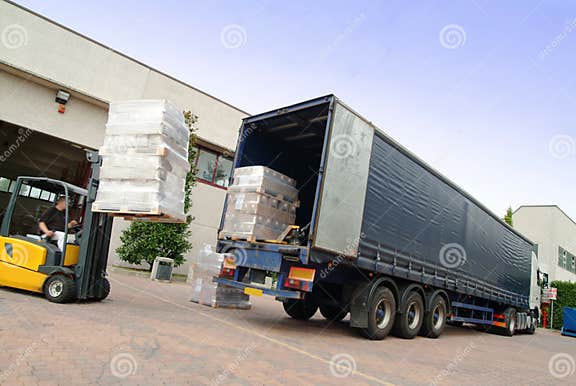 Track loading stock photo. Image of shipping, goods, wheels - 3918814