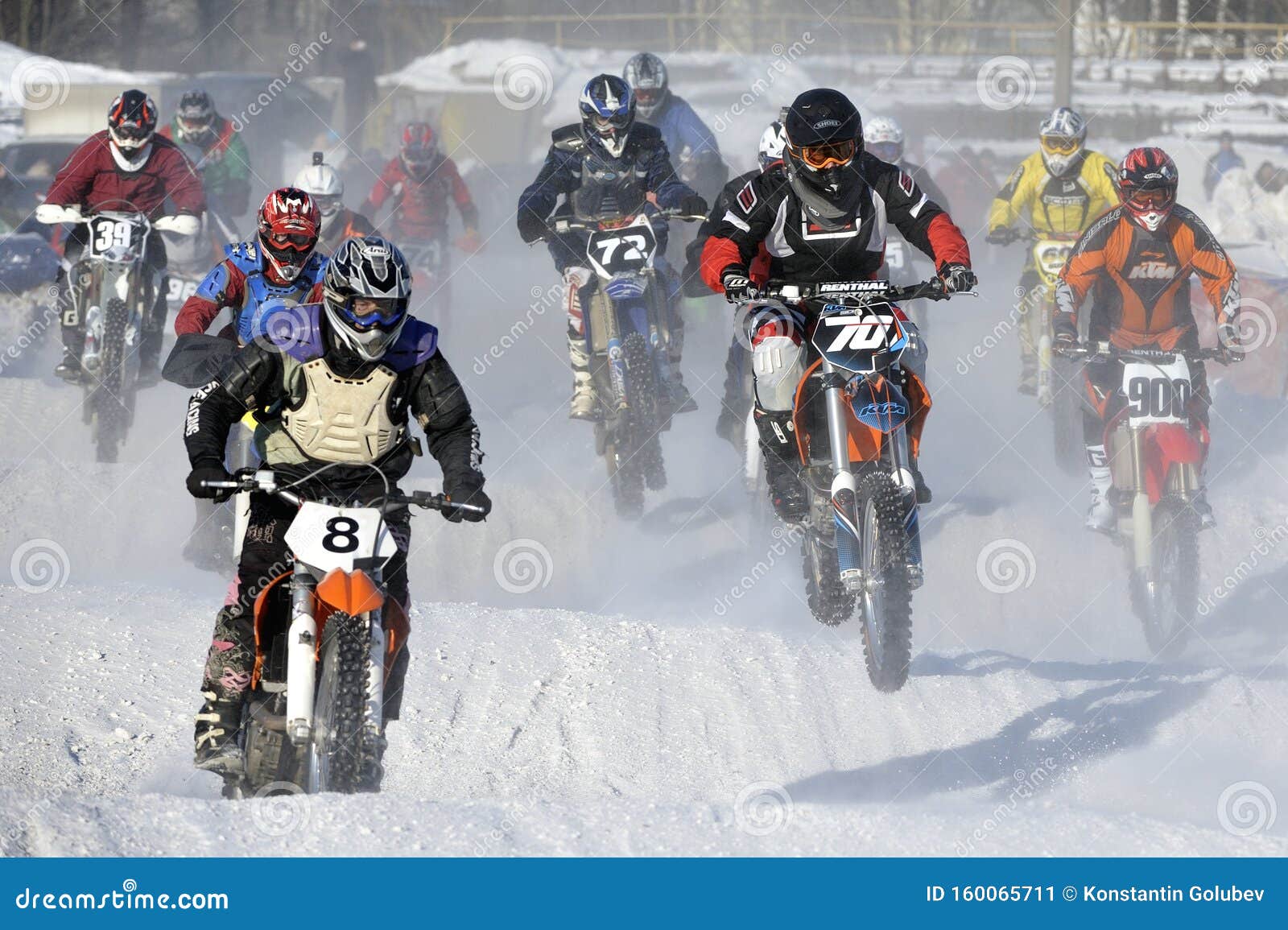 Track Motorcycle Racing in Winter Editorial Photo - Image of extreme ...