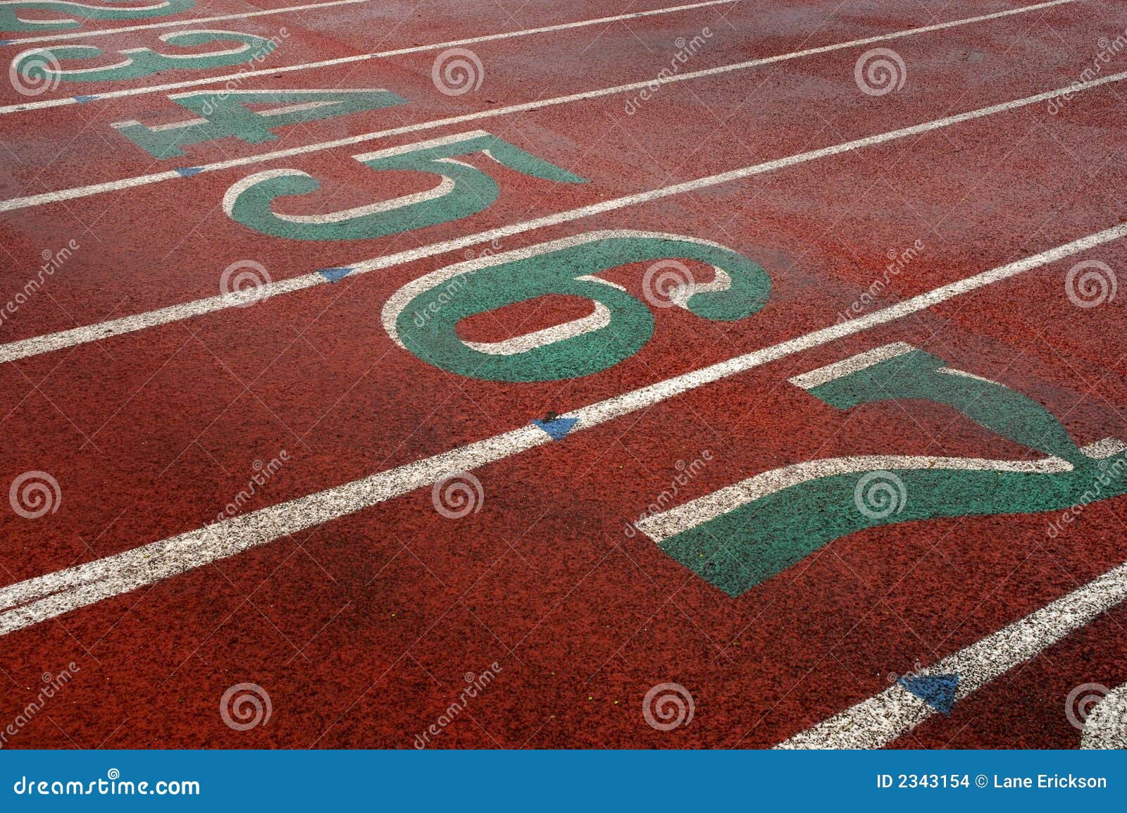 Track Numbers stock photo. Image of racing, green, lanes - 2343154