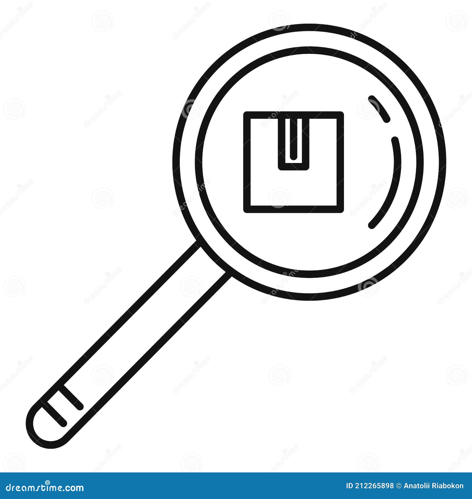 Track Parcel Number Icon, Outline Style Stock Vector - Illustration of ...