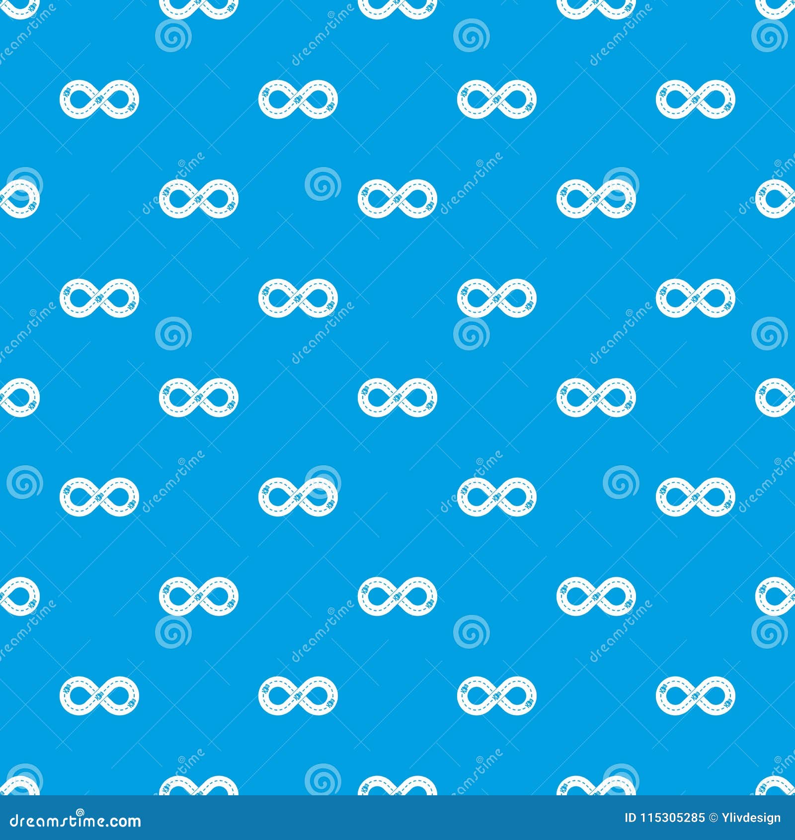 Track Pattern Vector Seamless Blue Stock Vector - Illustration of ...