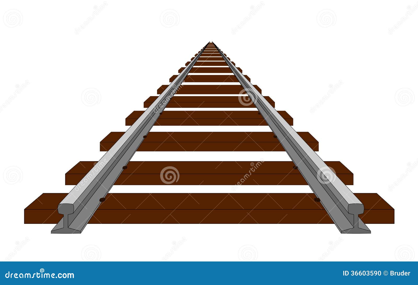 Track stock vector. Illustration of isolated, transportation - 36603590
