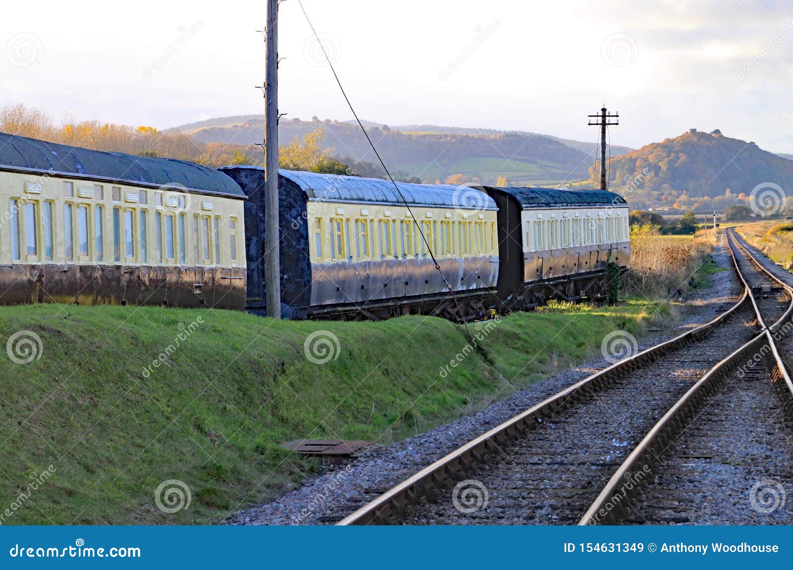 Track and Points at the End of the Passing Loop at Blue Anchor in ...