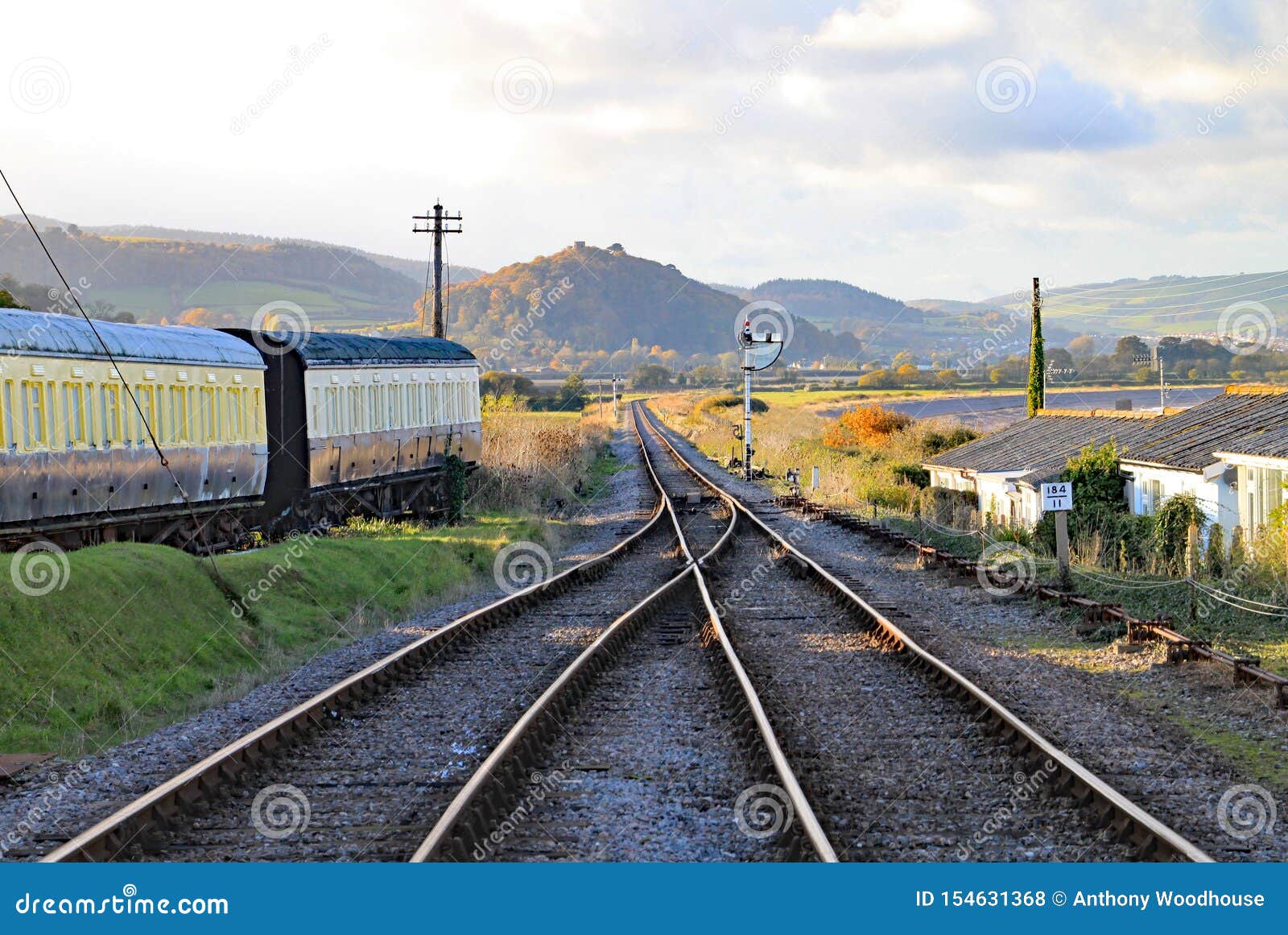 Track and Points at the End of the Passing Loop at Blue Anchor in ...