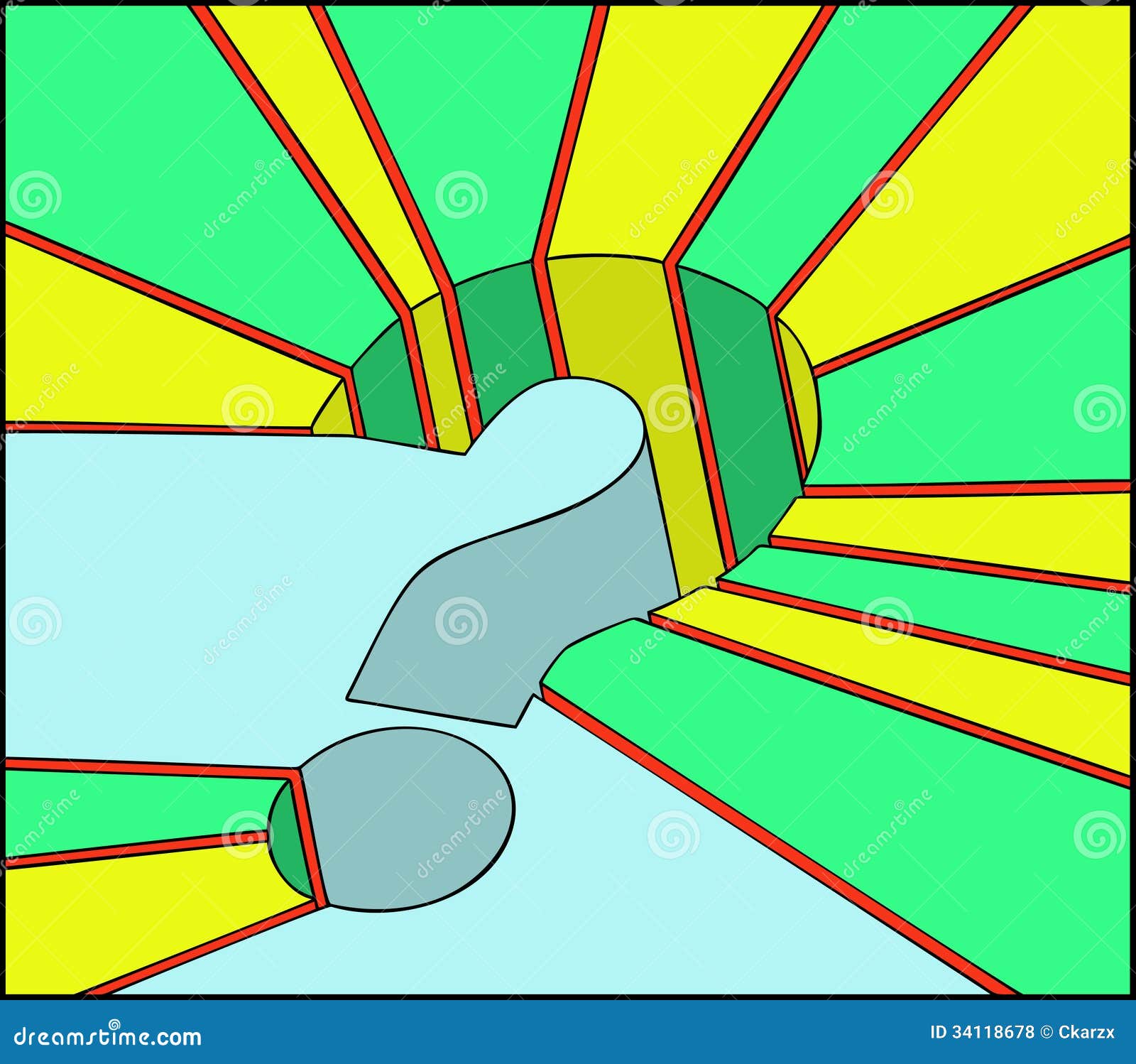 Track of question mark stock vector. Illustration of mosaic - 34118678