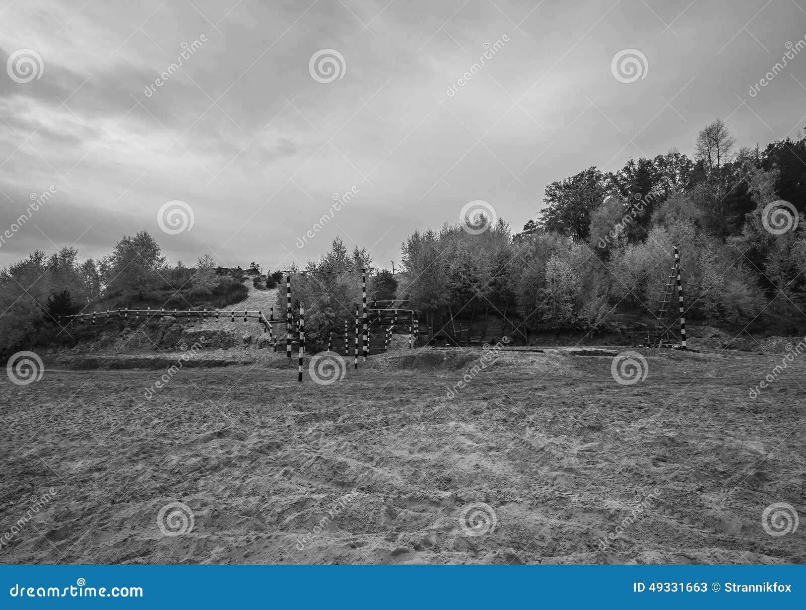 Track Racing in the Autumn Forest. Landscape Stock Image - Image of ...