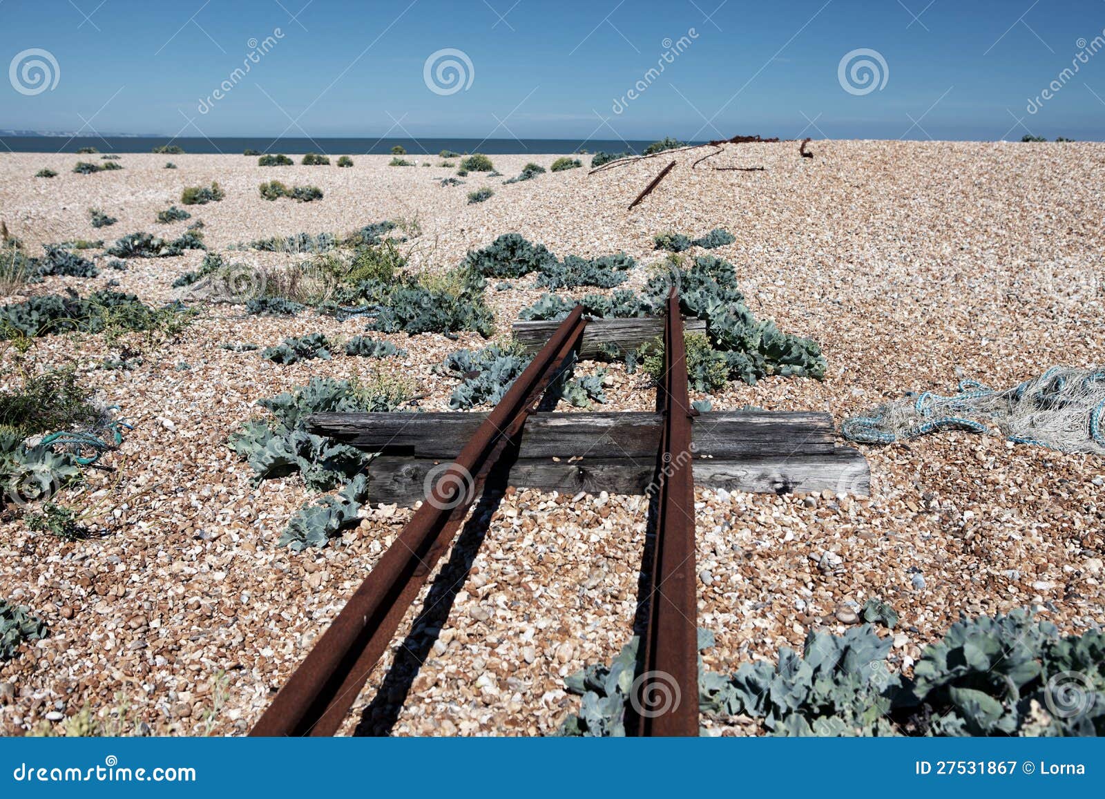 Track rails beach stock image. Image of atmospheric, landscape - 27531867