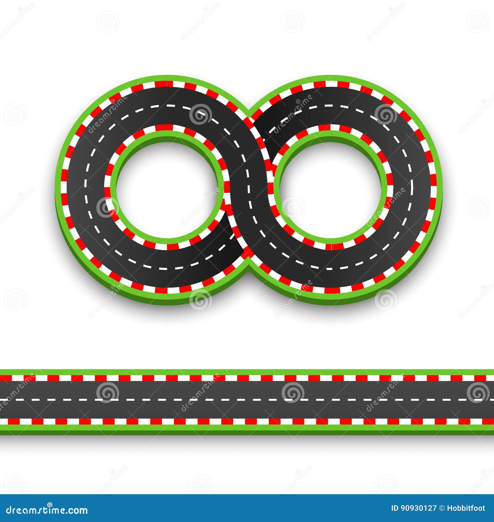 Track Road Infinity, Road Vector Highway, Vector Illustration, Speedway ...