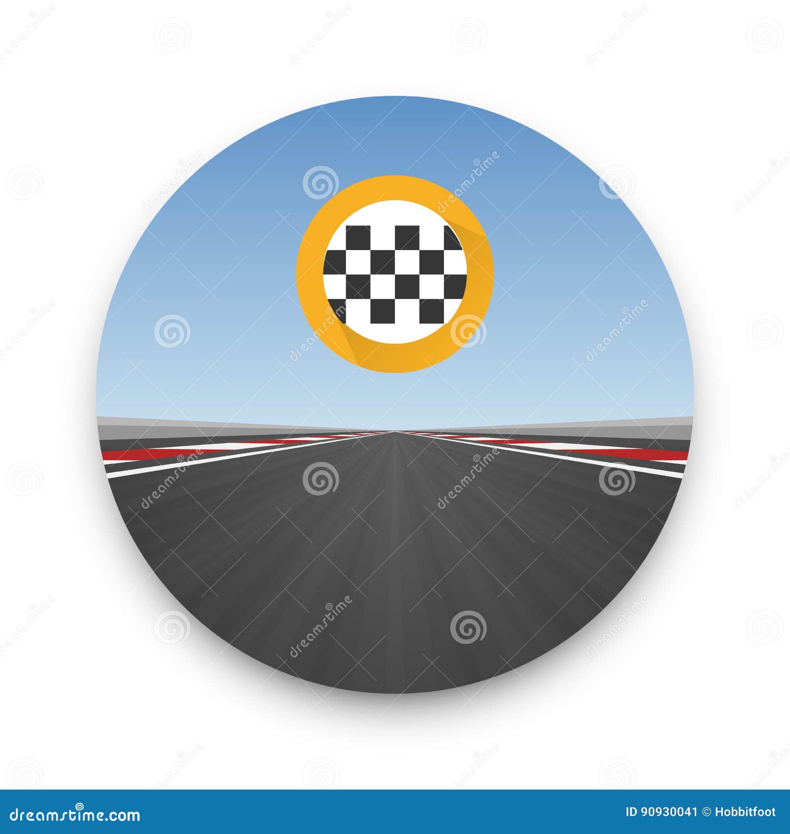 Track Road To Infinity, Road Vector Highway, Vector Illustration ...