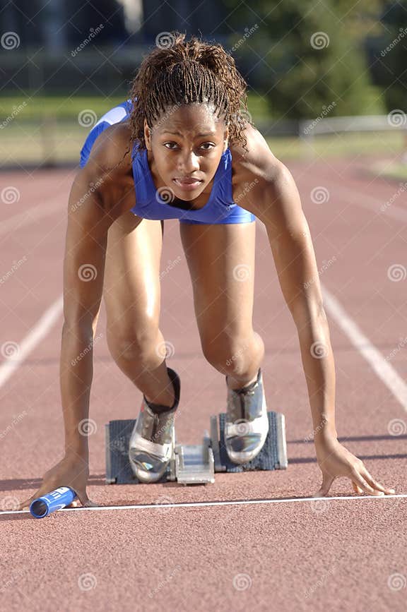 Track Runner stock image. Image of outdoors, motion, competition - 6834713