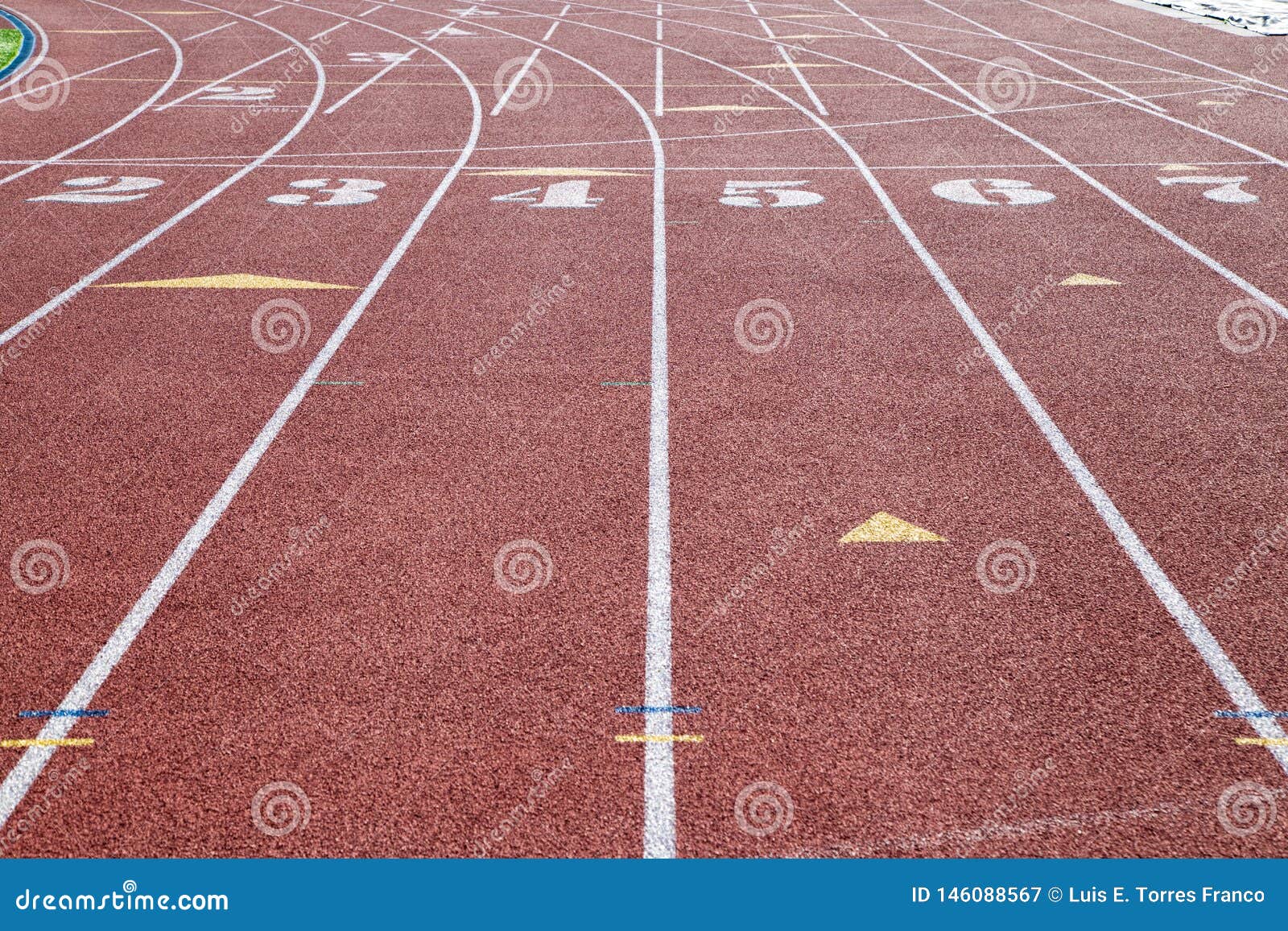 Track for Runners stock image. Image of arena, number - 146088567