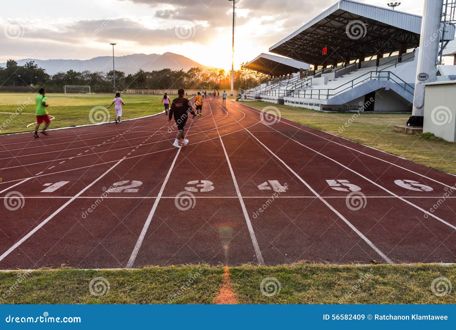 Track running stock image. Image of background, field - 56582409