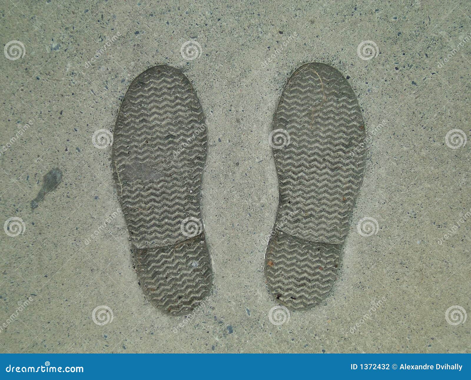 Track of shoe stock photo. Image of concrete, pattern - 1372432