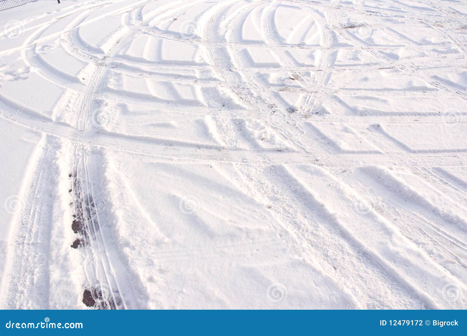 Track in the snow stock photo. Image of auto, outdoor - 12479172