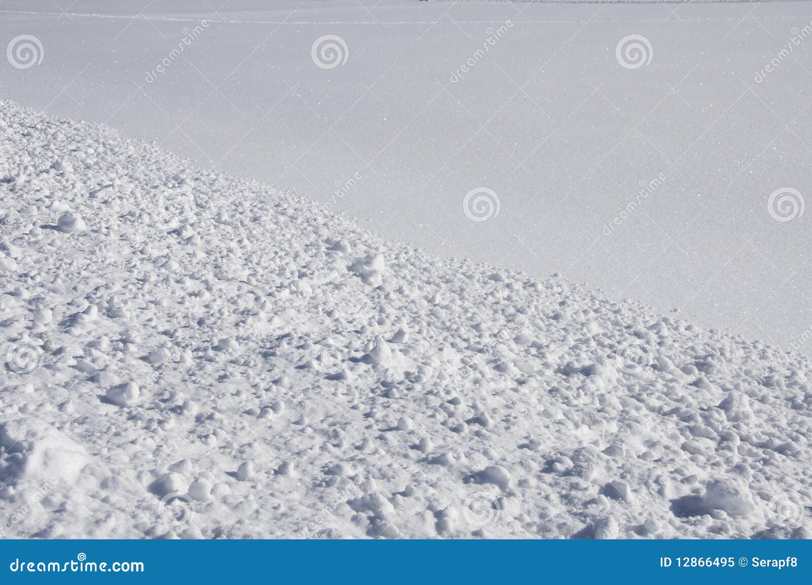 Track on snow. stock image. Image of outdoors, nature - 12866495