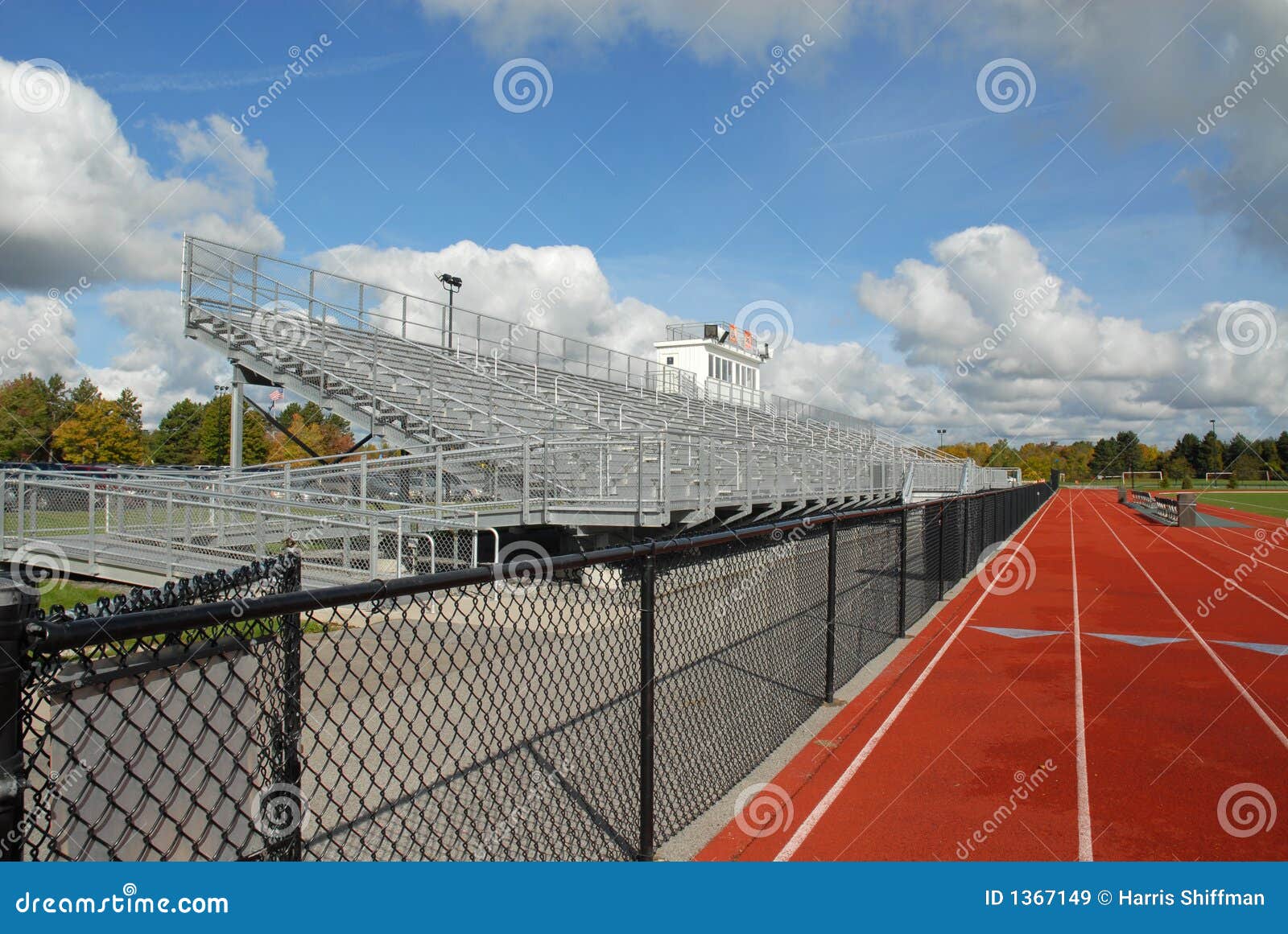 Track & stands stock image. Image of chain, school - 1367149