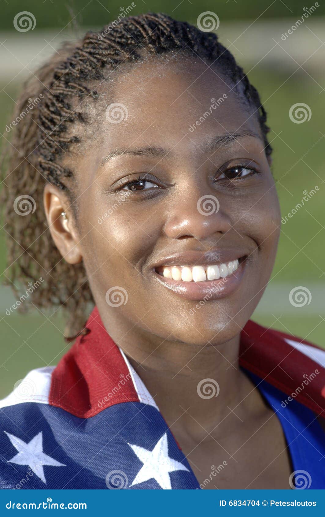 Track Star stock photo. Image of hands, stripes, flag - 6834704