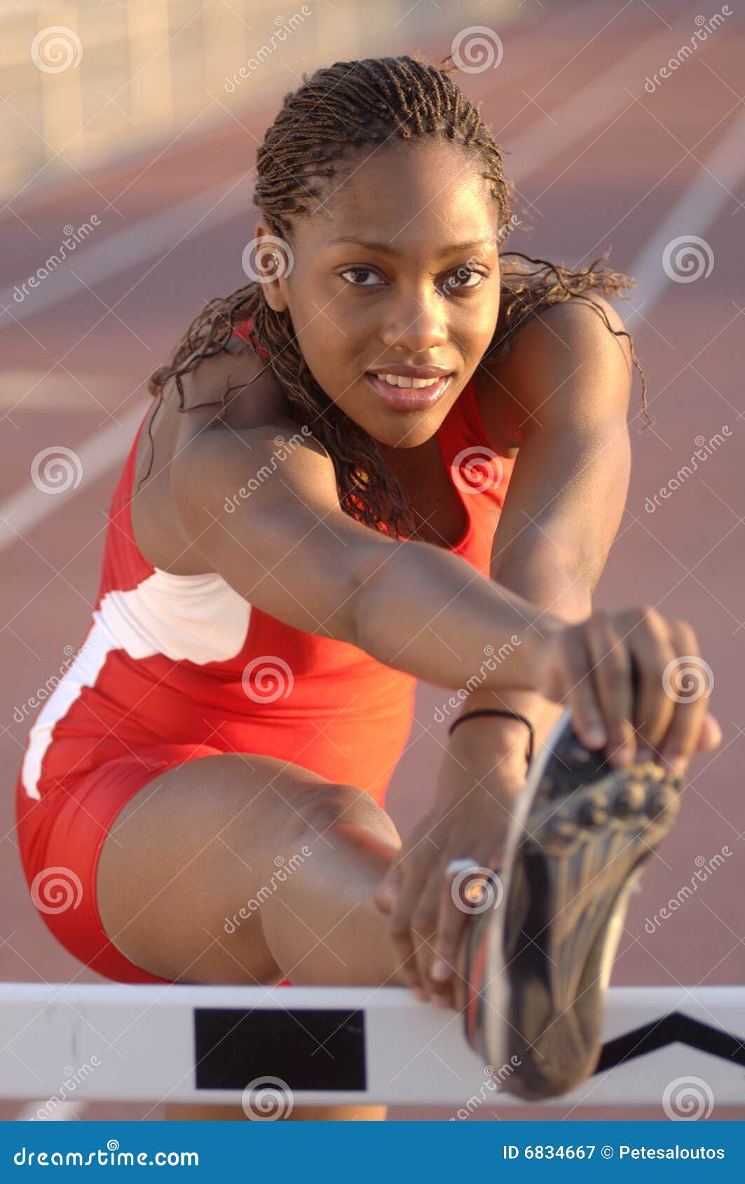 Track Star Stretch stock image. Image of warm, sport, watch - 6834667