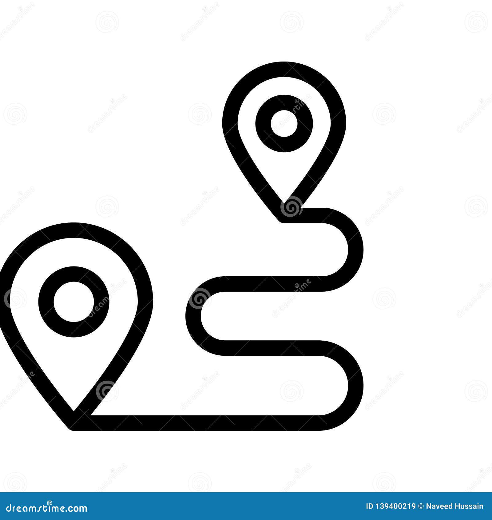 Track Thin Line Vector Icon Stock Vector - Illustration of internet ...