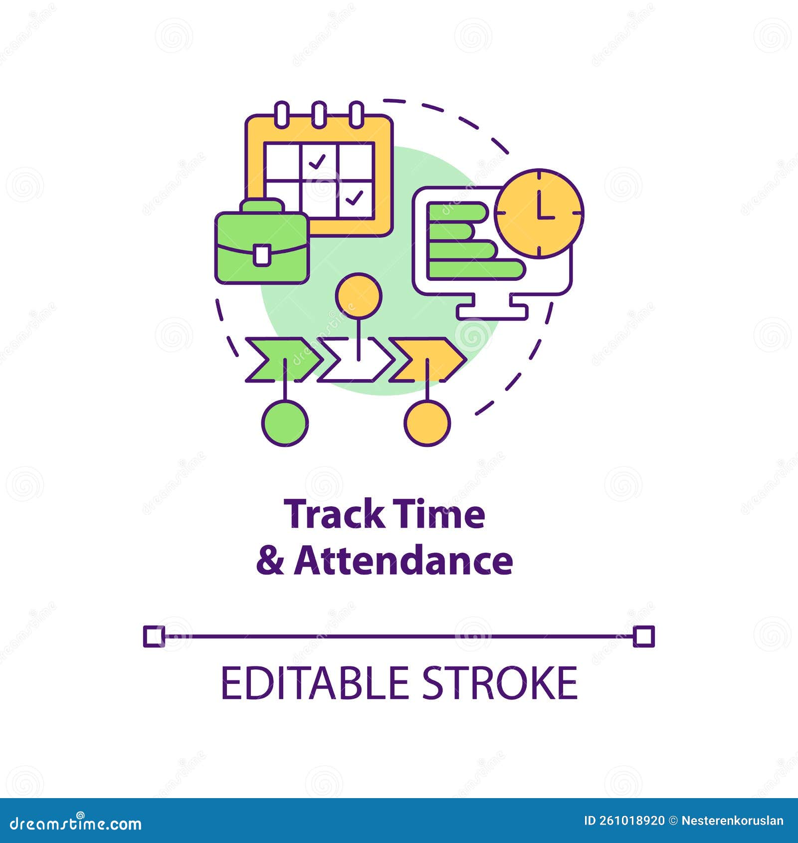 Time Attendance Icon