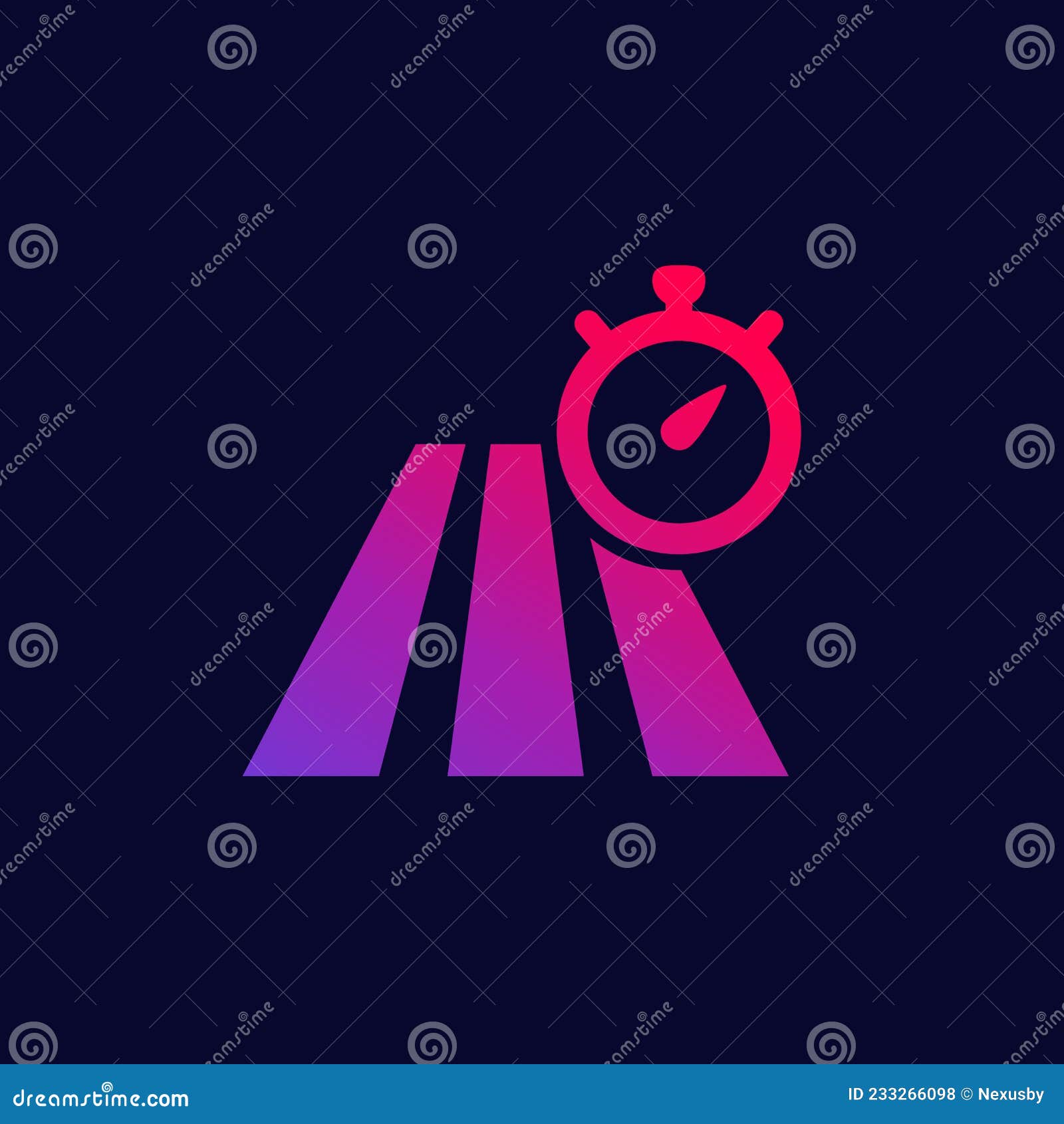 Track time icon with timer stock vector. Illustration of countdown ...