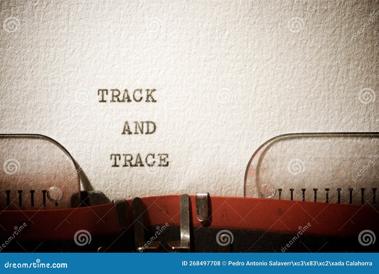 Track and trace stock photo. Image of rake, writing - 268497708
