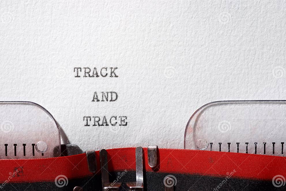 Track and trace stock image. Image of track, writing - 268497715