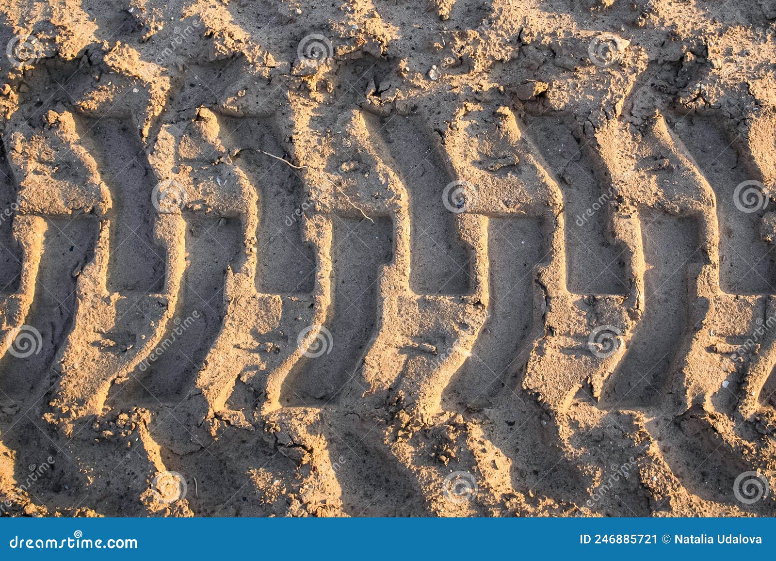 The Track of Tractor Tracks Stock Image - Image of drive, abstract ...