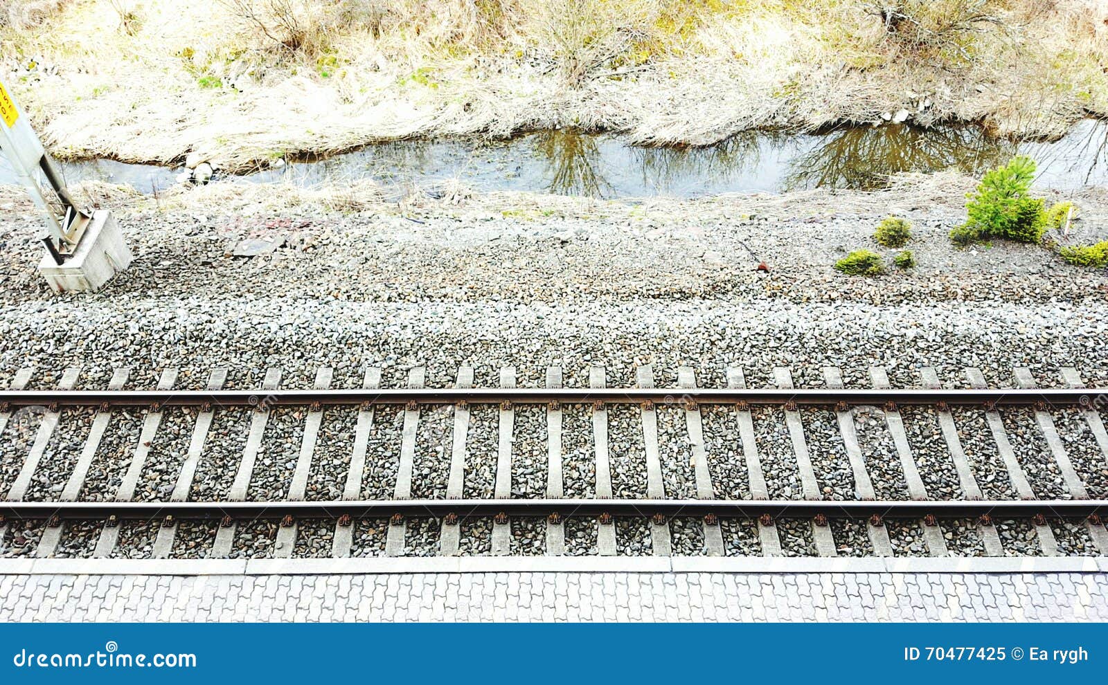 Track stock image. Image of stone, water, train, track - 70477425