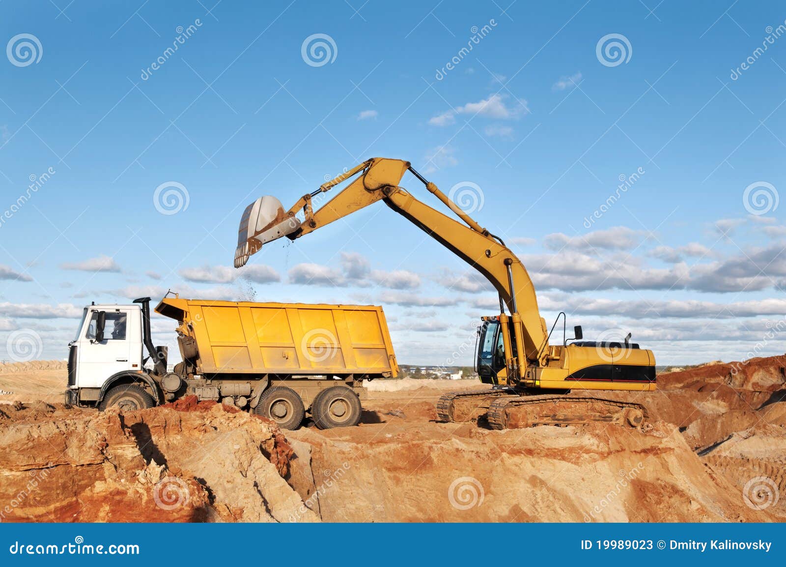 Track-type Loader Excavator Stock Image - Image of equipment, site ...
