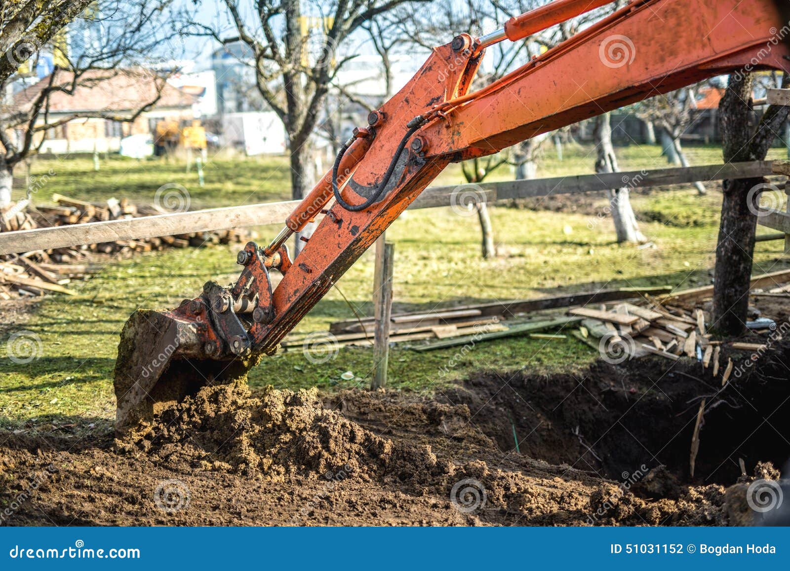 Track-type Loader Excavator Machinery Doing Earthmoving and Leveling at ...