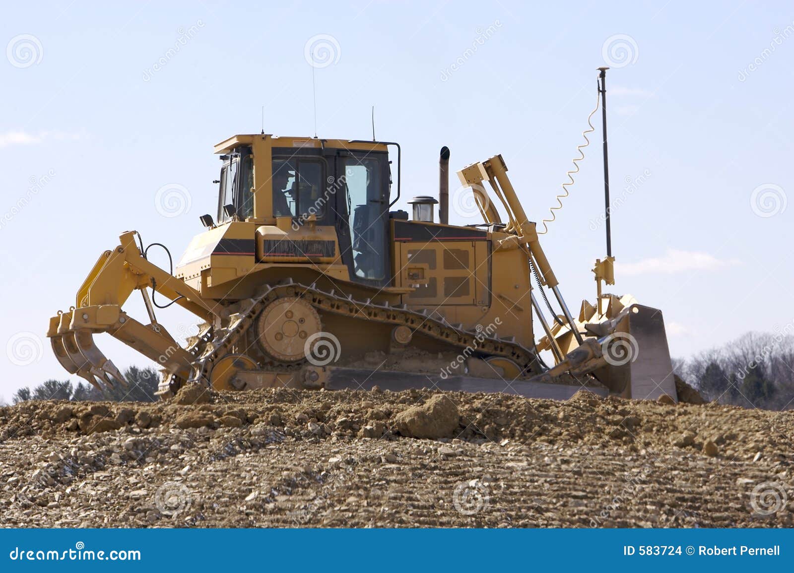 Track Type Tractor stock photo. Image of soil, work, bulldozer - 583724