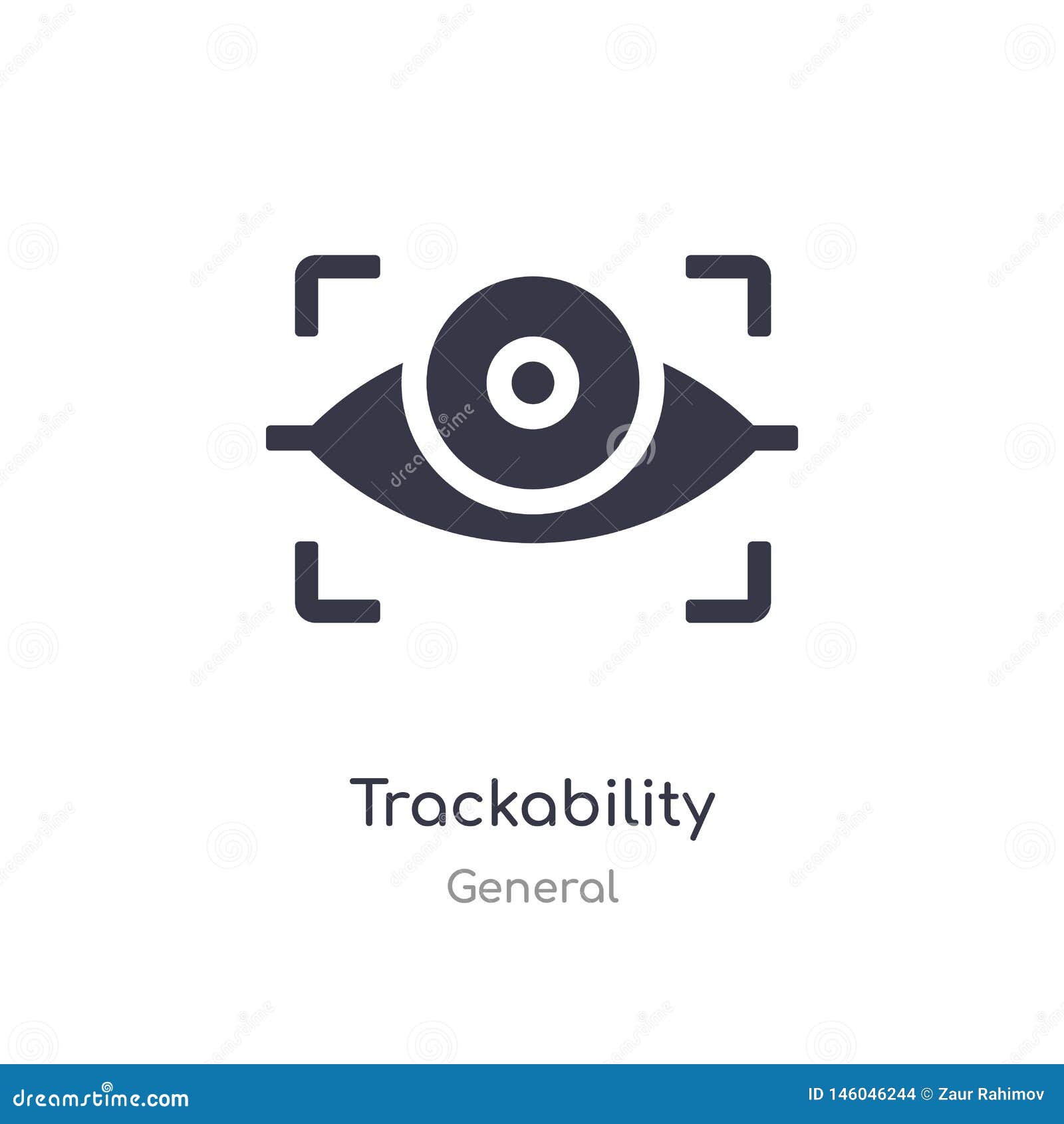 Trackability Icon. Isolated Trackability Icon Vector Illustration from ...