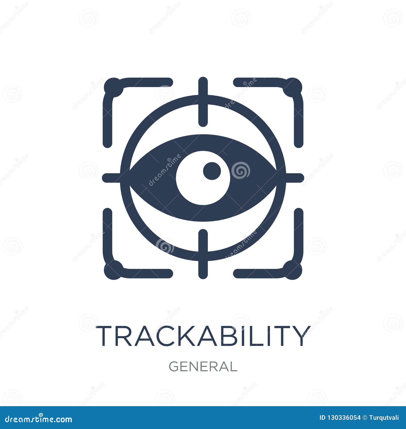 Trackability Icon. Trendy Flat Vector Trackability Icon on White Stock ...