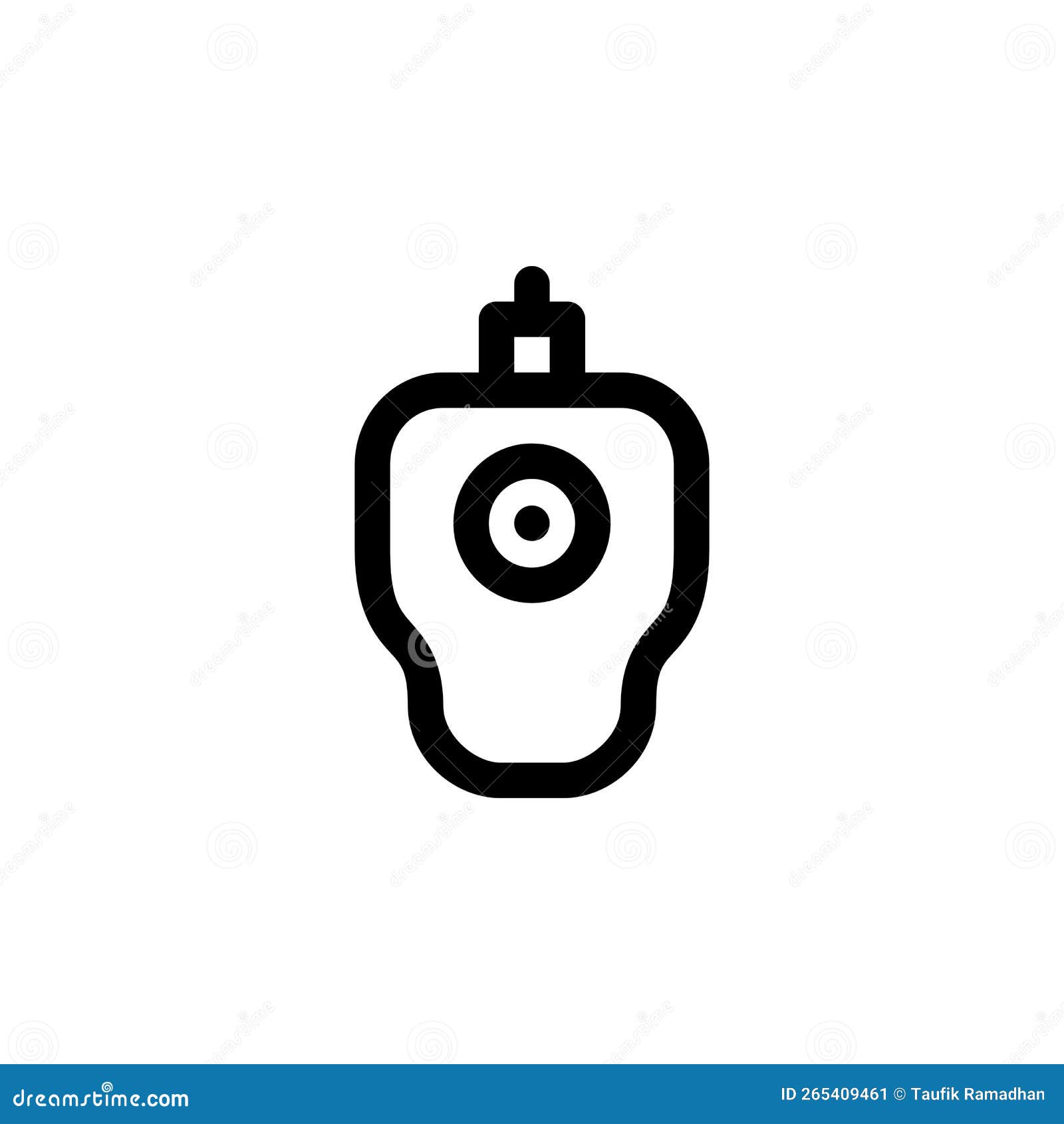 Trackball Vector Icon. Computer Component Icon Outline Style. Perfect ...