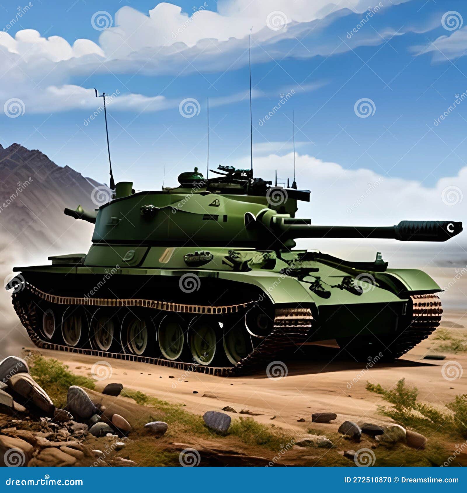 Modern tank type 99 stock illustration. Illustration of type - 272510870