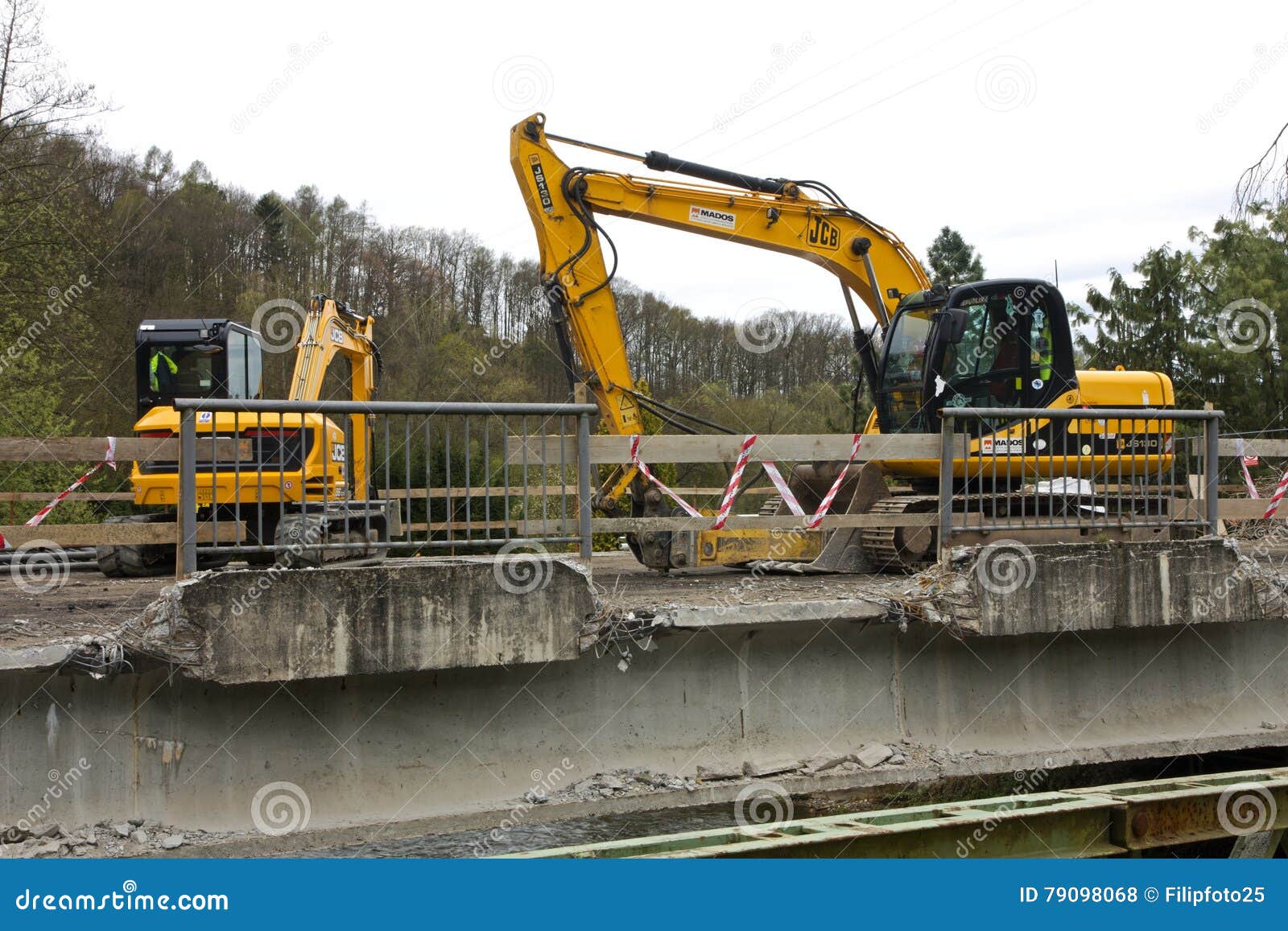 Tracked excavators editorial stock photo. Image of sand - 79098068