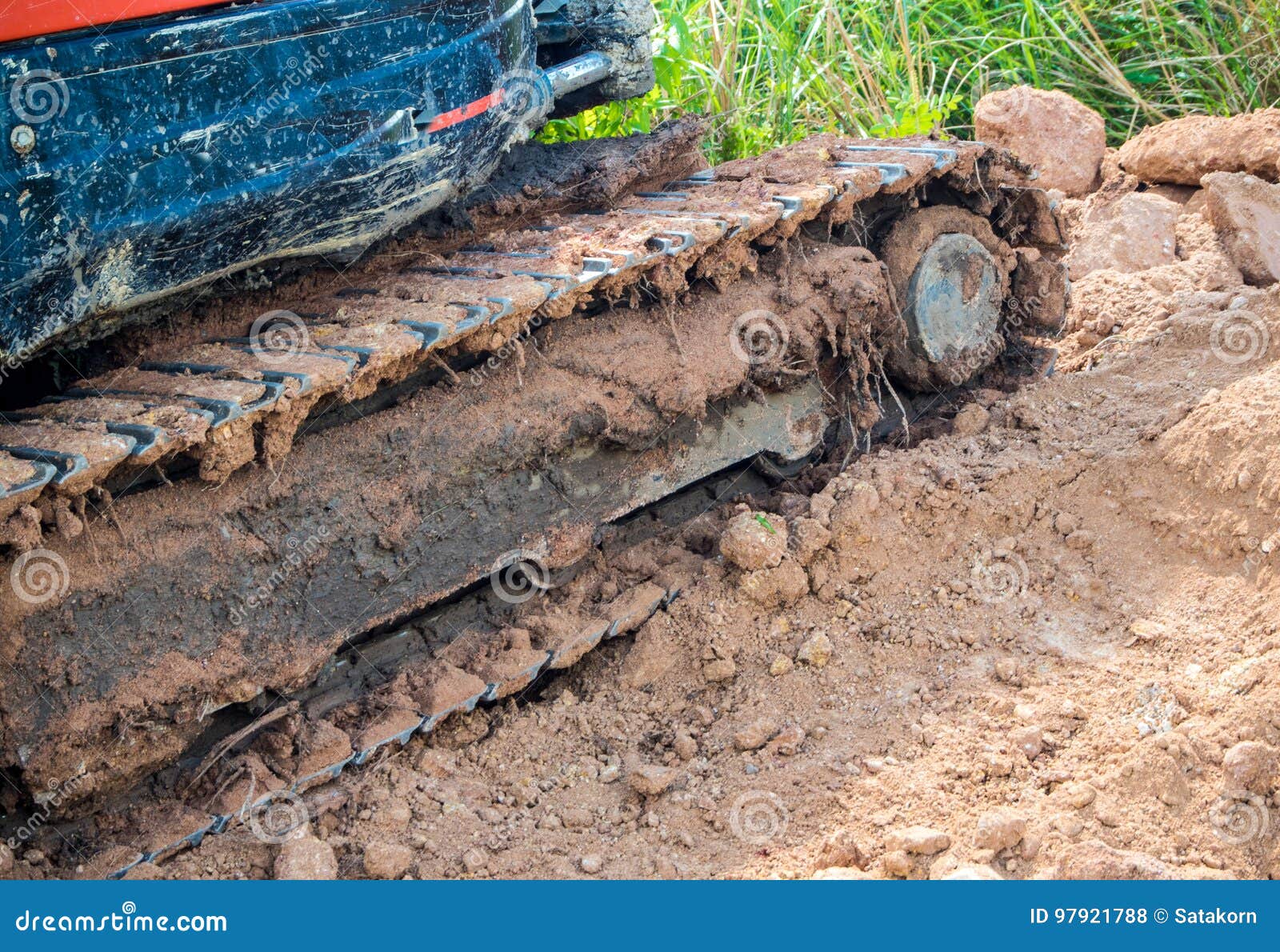 Tracked Vehicle Working in Farm Stock Photo - Image of track, farm ...