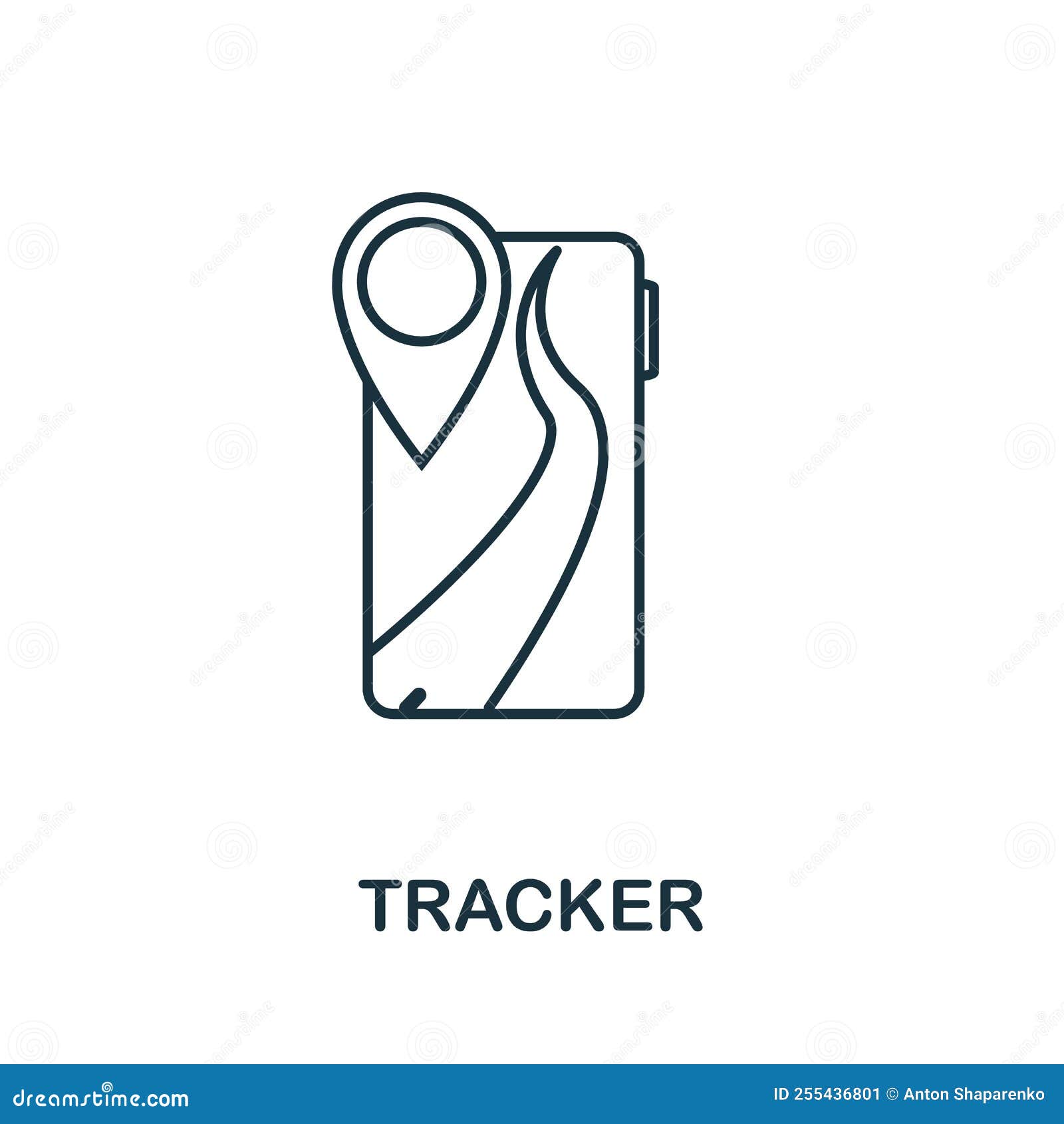 Tracker Icon. Simple Element from Technology Collection. Line Tracker ...