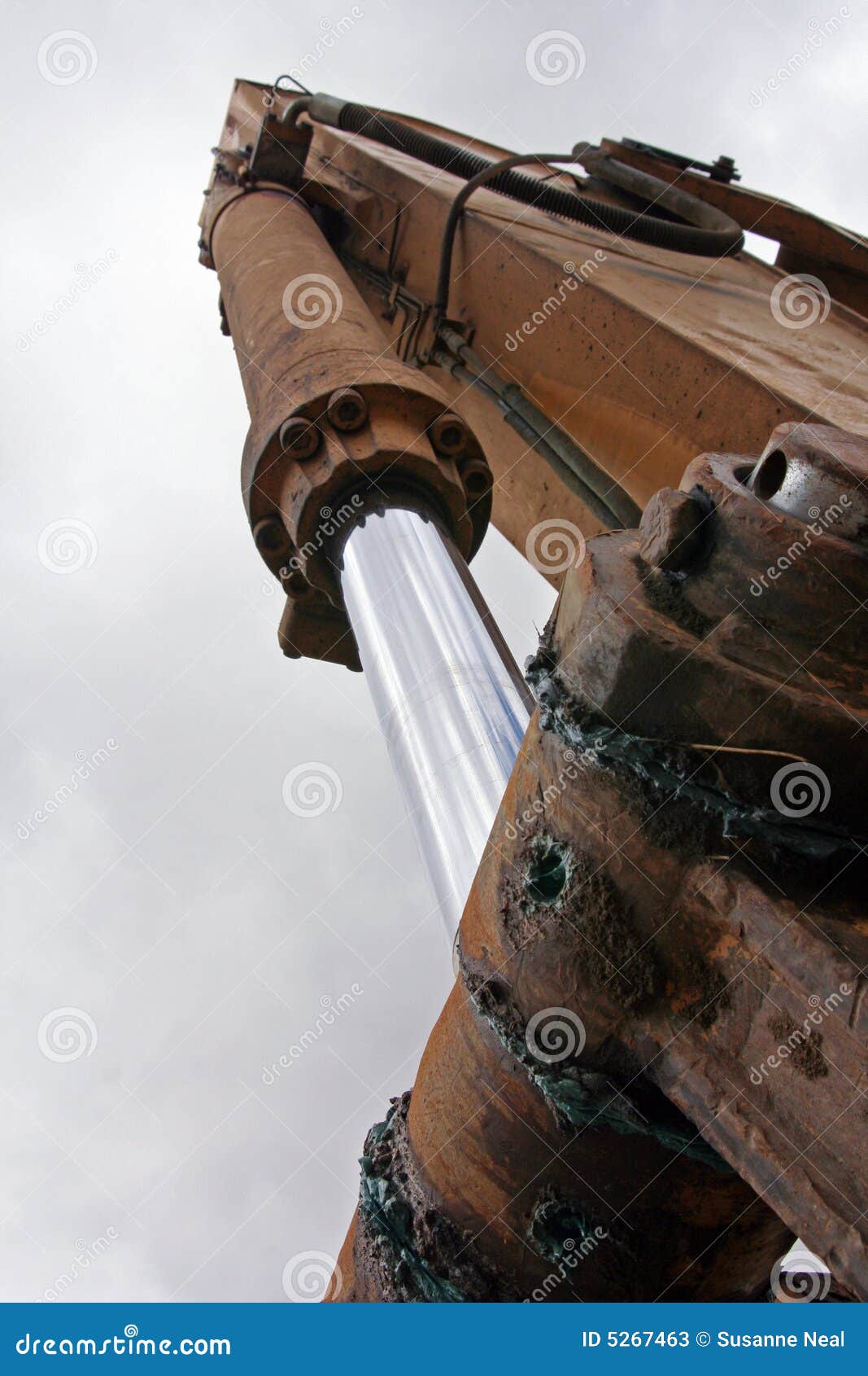 Trackhoe hydraulics stock image. Image of immense, hydraulic - 5267463