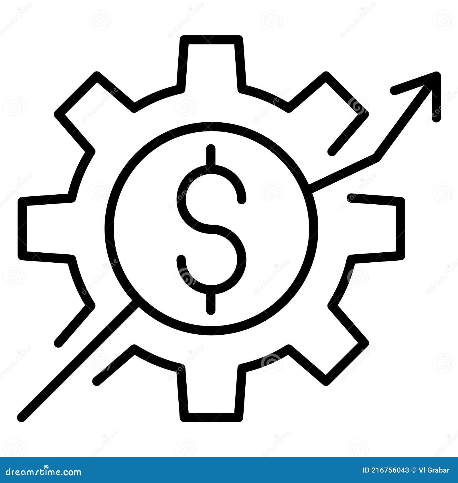 Operational Management Icon. Financial Operations Stock Illustration ...